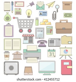 Hand Drawn Business Background Doodles Vector: เวกเตอร์สต็อก (ปลอดค่า ...