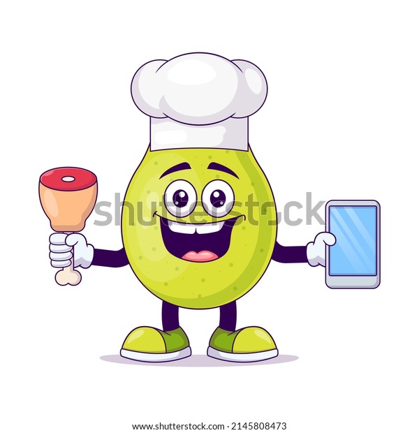 Cute Butcher Pear Cartoon Vector Illustration: เวกเตอร์สต็อก (ปลอดค่า ...