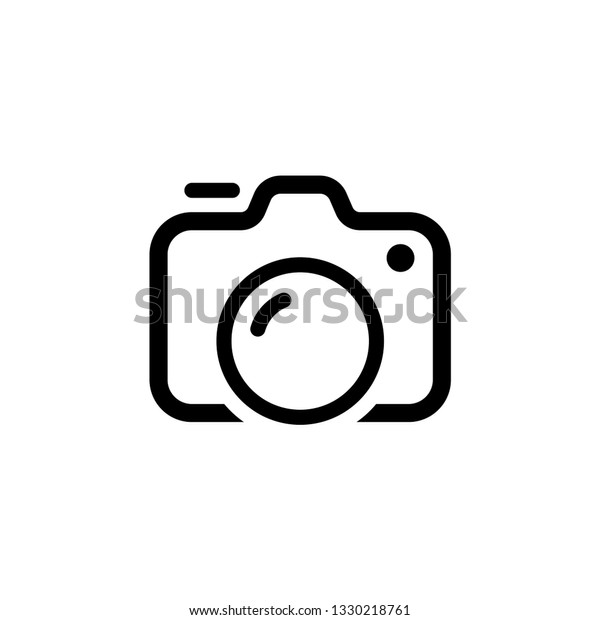 Cute Camera Icon Vector Stock Vector (Royalty Free) 1330218761 ...