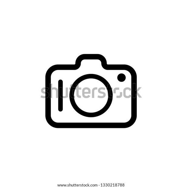 Cute Camera Icon Vector Stock Vector (Royalty Free) 1330218788 ...