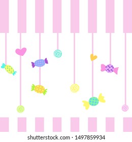 Cute Candy Vector Ornament Sweet Stock Vector (Royalty Free) 1497859934 ...