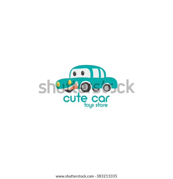 Cute Car Toy Store Logo Design Stock Vector (Royalty Free) 383213335 ...