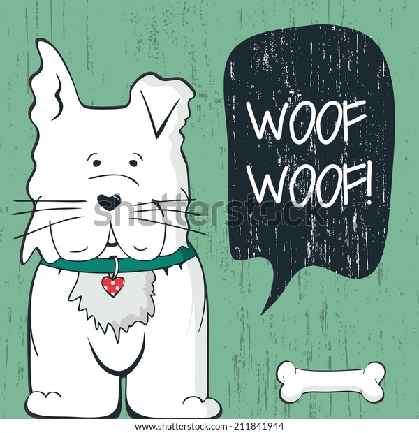 Cute Card Template Hand Drawn Cartoon Stock Vector (Royalty Free ...