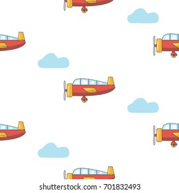 Cute Cartoon Air Pattern Stock Vector (Royalty Free) 701832493 ...