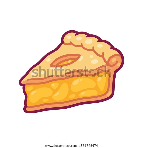Cute Cartoon Apple Pie Drawing Hand 스톡 벡터(로열티 프리) 1531796474 | Shutterstock