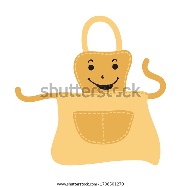 Cute Cartoon Apron Vector Illustration Stock Vector (Royalty Free ...