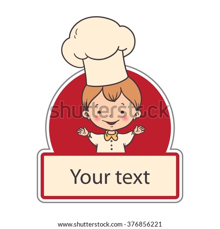 Cute Cartoon Baby Chef Vector Color Stock Vector (Royalty Free ...