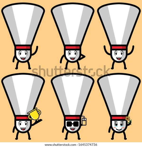 Cute Cartoon Badminton Character Vector Illustration Stock Vector ...