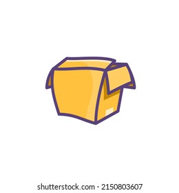 Cute Cartoon Box Purple Border Stock Vector (Royalty Free) 2150803607 ...