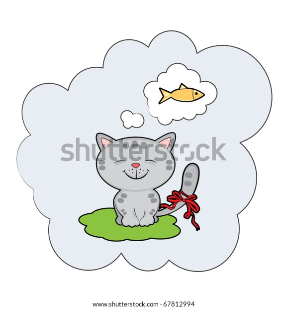 Cute Cartoon Cat Fish Stock Vector (Royalty Free) 67812994 | Shutterstock