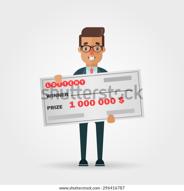 Cute Cartoon Character Big Check One Stock Vector (Royalty Free) 296416787