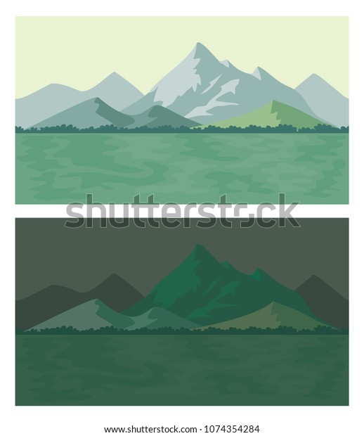 Cute Cartoon Endless Landscape Separated Layers Stock Vector (Royalty ...