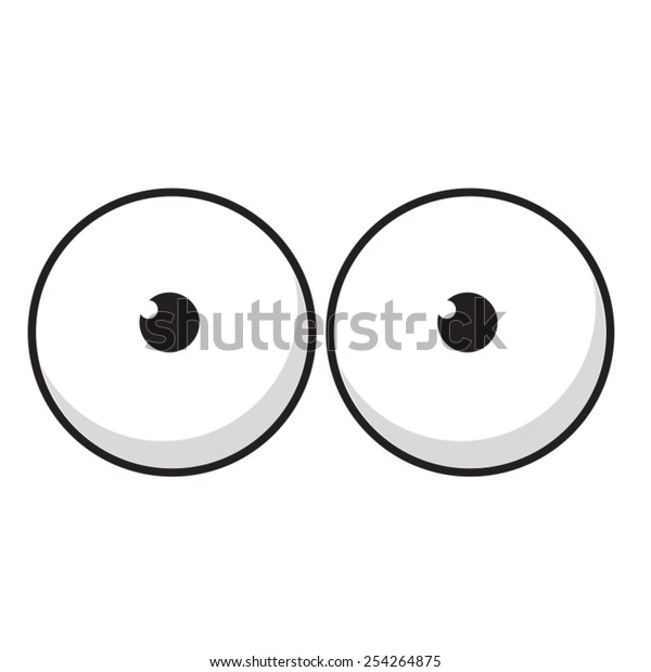 Cute Cartoon Eyes Stock Vector (Royalty Free) 254264875