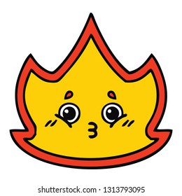 Cute Cartoon Fire Stock Vector (Royalty Free) 1313793095 | Shutterstock