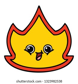 Cute Cartoon Fire Stock Illustration 1370037275