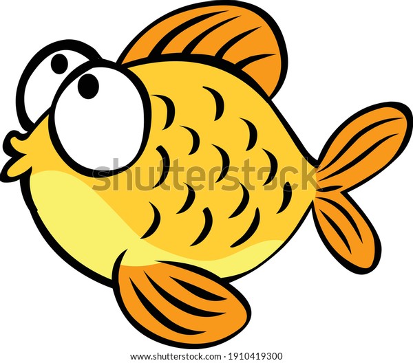 Cute Cartoon Fish Illustration Vector Isolated Stock Vector (Royalty ...