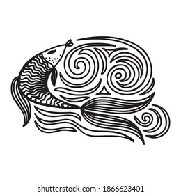 Vector Maori Moko Tattoo Stock Vector (Royalty Free) 18247762