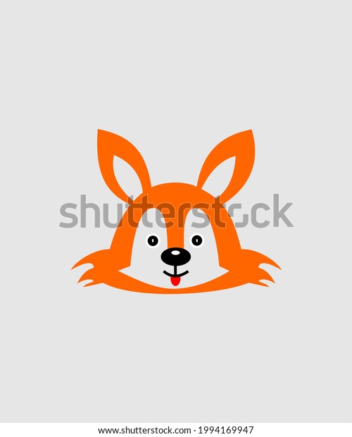 Cute Cartoon Fox Icon Vector Design Stock Vector (Royalty Free ...