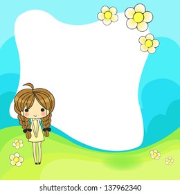 Cute Cartoon Frame Stock Vector (Royalty Free) 137962340 | Shutterstock