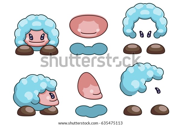 Cute Cartoon Game Character Vector Game 스톡 벡터(로열티 프리) 635475113 ...