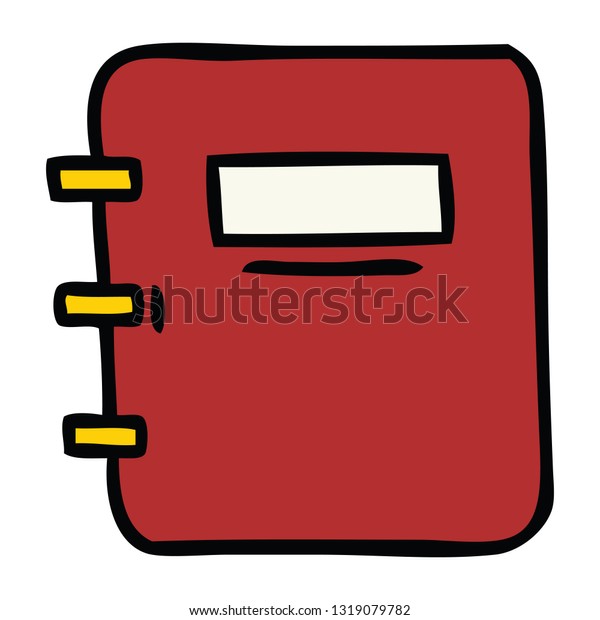 Cute Cartoon Journal Book Stock Vector (Royalty Free) 1319079782 ...