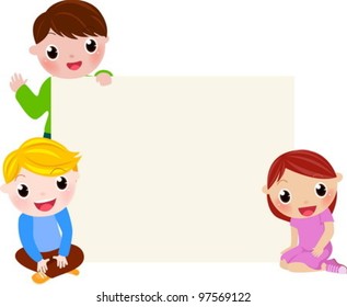 Summer Children Frame Stock Vector (Royalty Free) 205946572 | Shutterstock