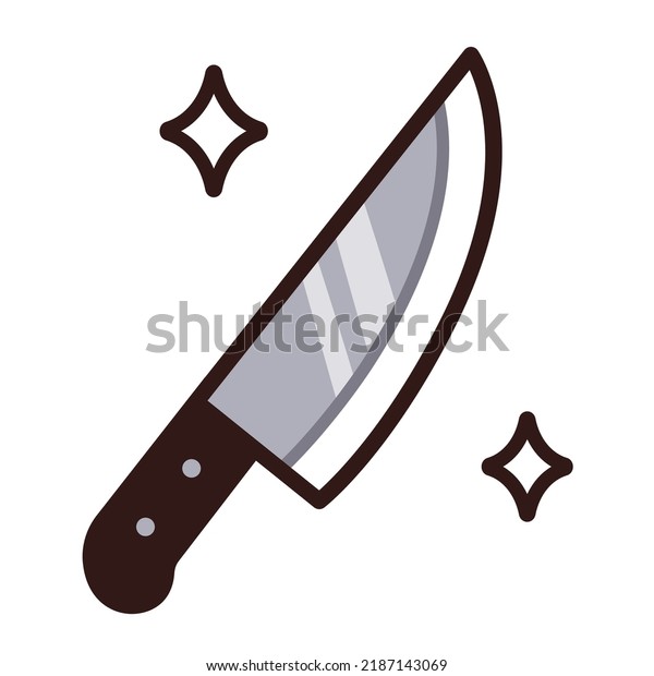 Dibujo de cuchillos de cocina de: vector de stock (libre de regalías ...
