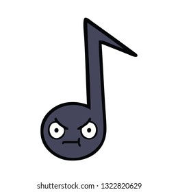 Cute Cartoon Musical Note Stock Vector (Royalty Free) 1322820629 ...