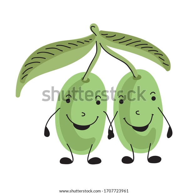Cute Cartoon Olive Vector Illustration Stock Vector (Royalty Free ...