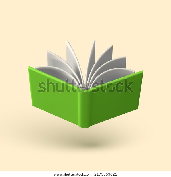 Cute Cartoon Open Book Realistic 3d: เวกเตอร์สต็อก (ปลอดค่าลิขสิทธิ์ ...