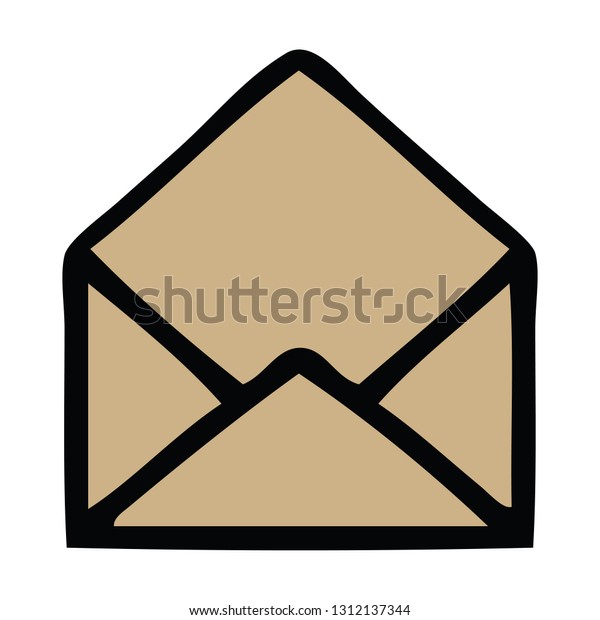Cute Cartoon Paper Envelope Stock Vector (Royalty Free) 1312137344 ...