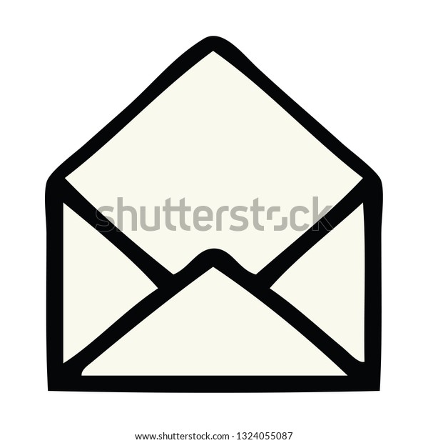 Cute Cartoon Paper Envelope Stock Vector (Royalty Free) 1324055087 ...