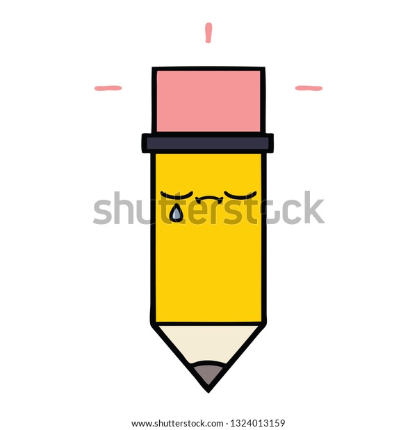Cute Cartoon Pencil Stock Vector (Royalty Free) 1324013159 | Shutterstock