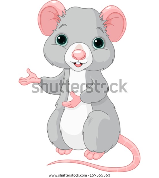 Cute Cartoon Rat Pointing: เวกเตอร์สต็อก (ปลอดค่าลิขสิทธิ์) 159555563 ...