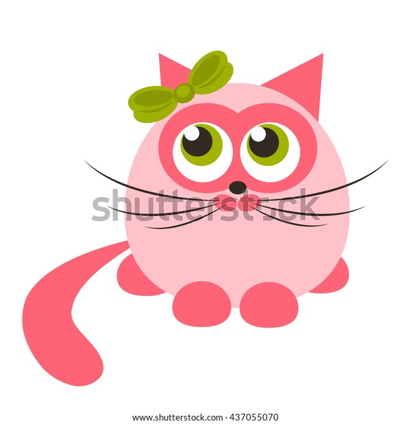 Cute Cartoon Red Cat Stock Vector (Royalty Free) 437055070 | Shutterstock