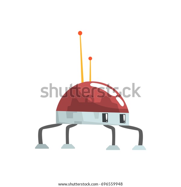 Cute Cartoon Robot Spider Character Vector Stock Vector (Royalty Free ...