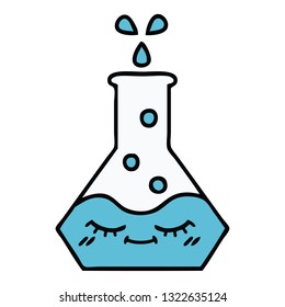 Cute Cartoon Science Beaker Stock Vector (Royalty Free) 1322635124 ...