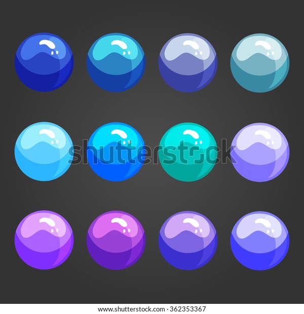 Cute Cartoon Shiny Bubbles Vector Element: เวกเตอร์สต็อก (ปลอดค่า ...