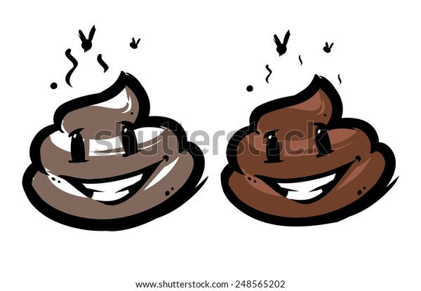 Cute Cartoon Shit Stock Vector (Royalty Free) 248565202 | Shutterstock