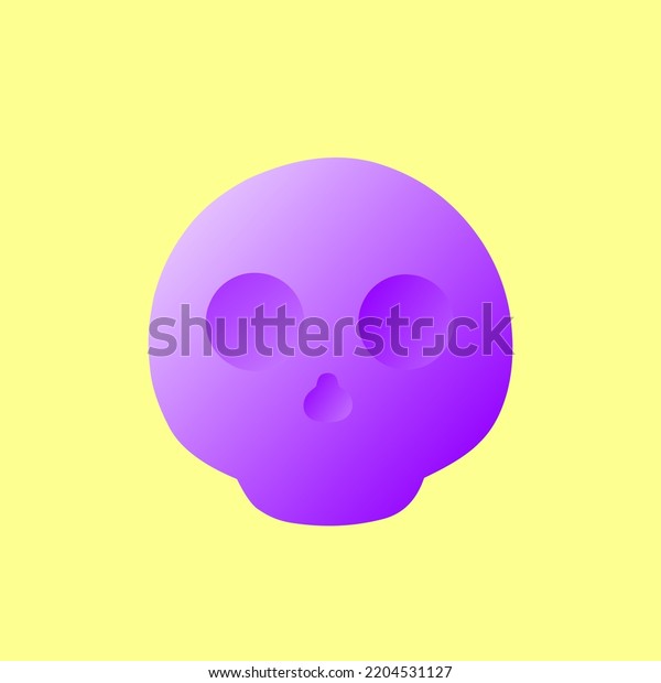 Cute Cartoon Skull Vector Illustration Skull Stock Vector (Royalty Free ...