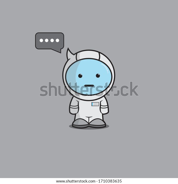 Cute Cartoon Spaceboy Design Stock Vector (Royalty Free) 1710383635 ...