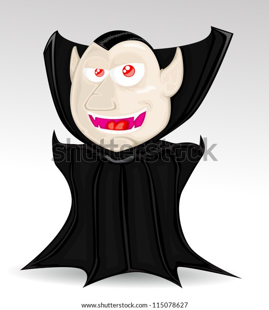 Cute Cartoon Vampire Stock Vector (Royalty Free) 115078627