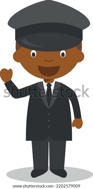 Joli dessin vectoriel représentant un chauffeur : image vectorielle de ...