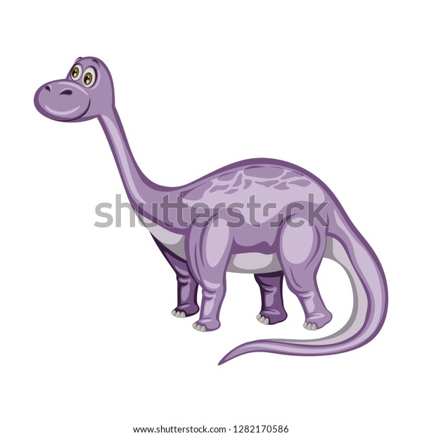 Cute Cartoon Vector Illustration Dinosaur Isolated Stock Vector ...