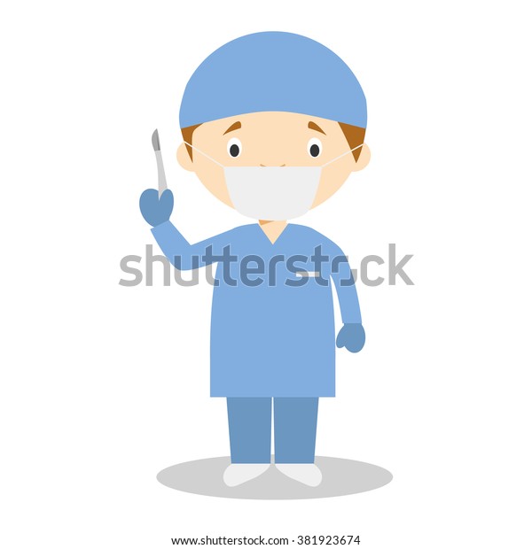 Cute Cartoon Vector Illustration Surgeon Stock Vector (Royalty Free ... Cute Cartoon Vector Illustration Surgeon Stock Vector (Royalty Free ...