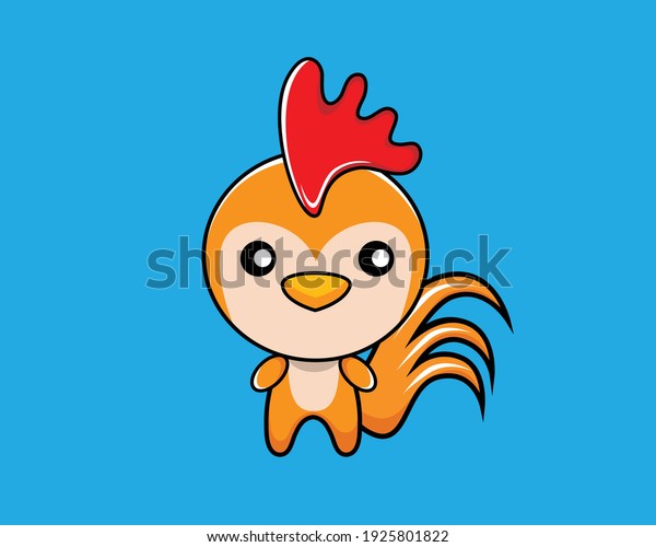 Illustration de dessin humoristique de poulet : image vectorielle de ...