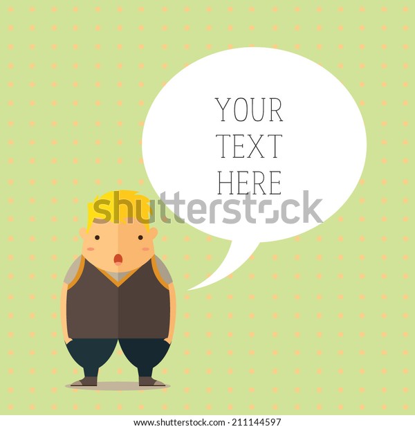 Cute Character Greeting Card Stock Vector (Royalty Free) 211144597 ...
