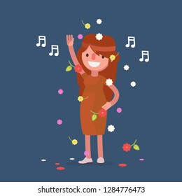 Cute Characters Celebrating Vector Illustration Stock Vector (Royalty ...