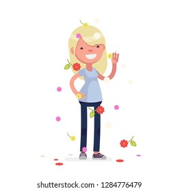 Cute Characters Celebrating Vector Illustration Stock Vector (Royalty ...