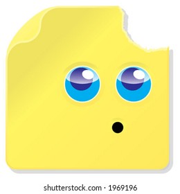 Cute Cheese Icon Stock Vector (Royalty Free) 1969196